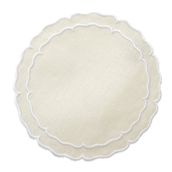 Skyros Designs Scalloped Round Coasters – The Picket Fence Store