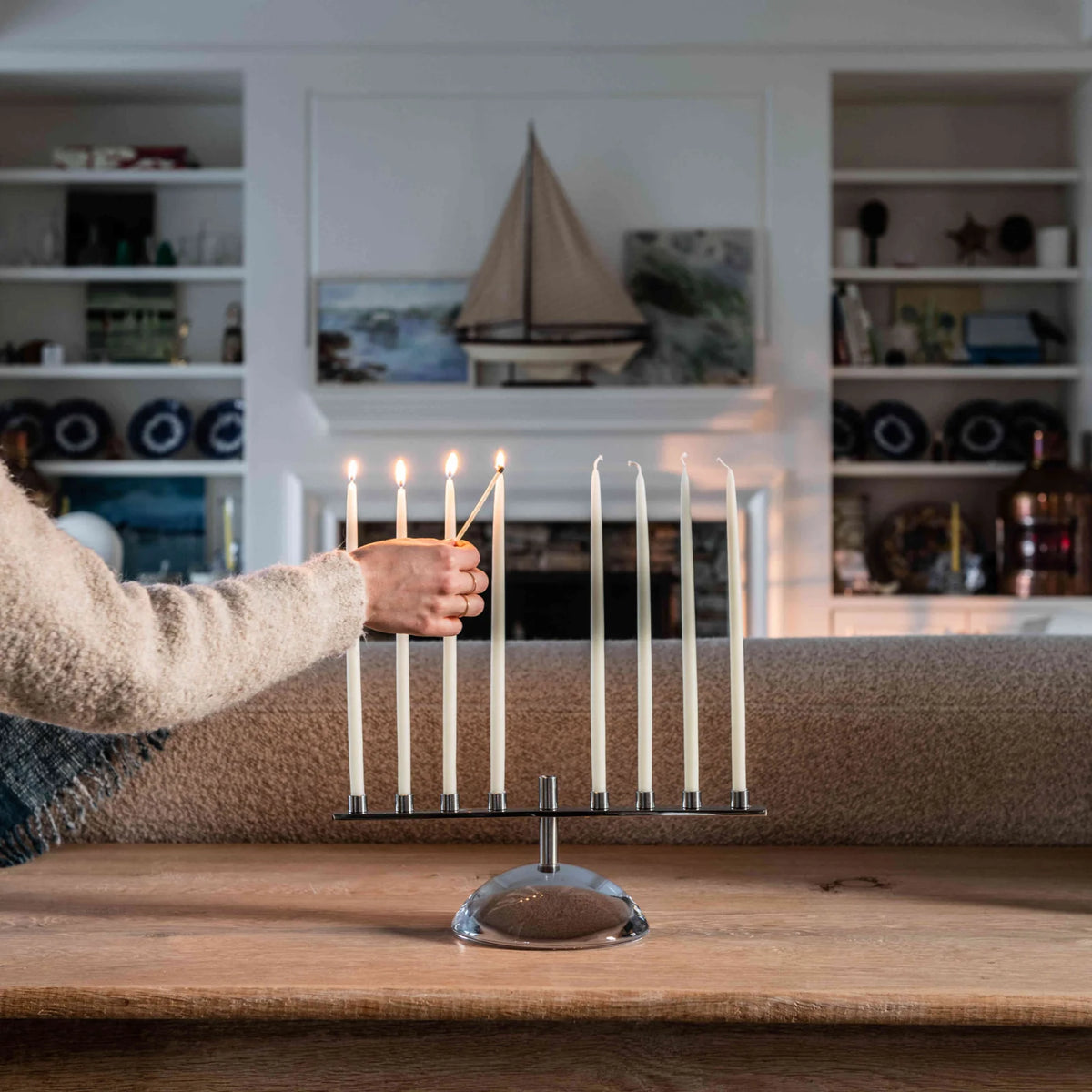 Simon Pearce Riverstone Menorah – The Picket Fence