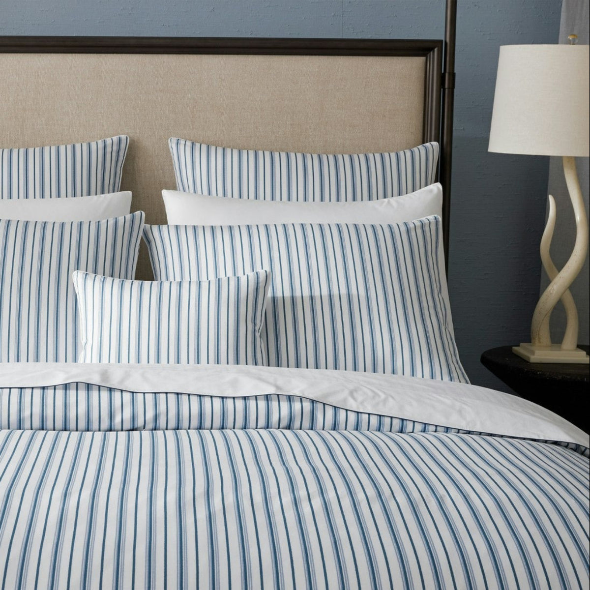 Matouk Schumacher Calypso Pinstripe Fitted Sheet – The Picket Fence