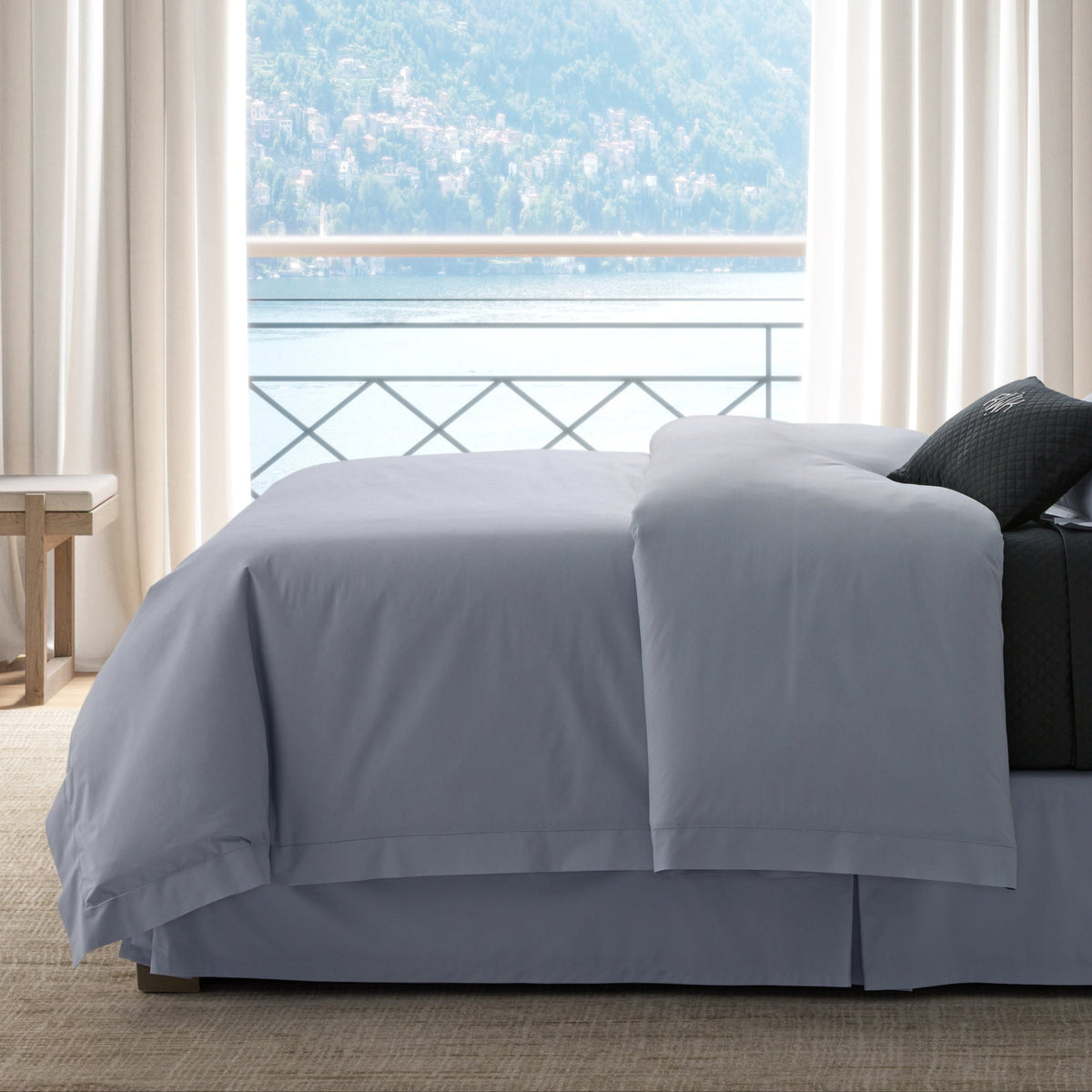 Matouk Petra 100% Cotton Matelassé Bed Skirt – The Picket Fence