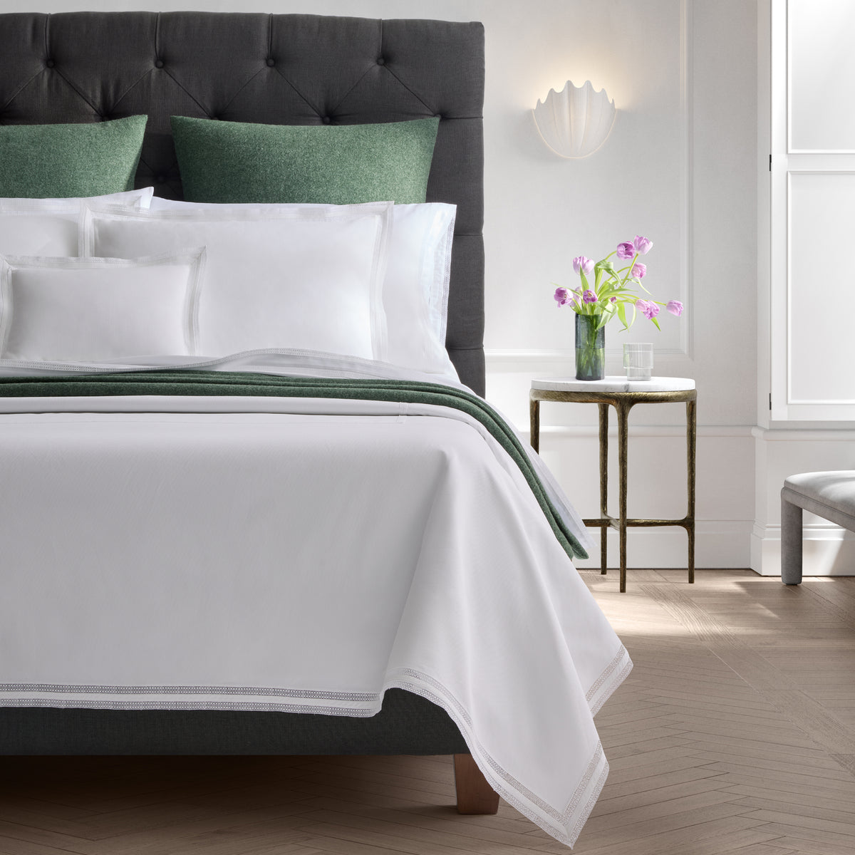 Matouk Grace Lace Pique Coverlet + Shams – The Picket Fence