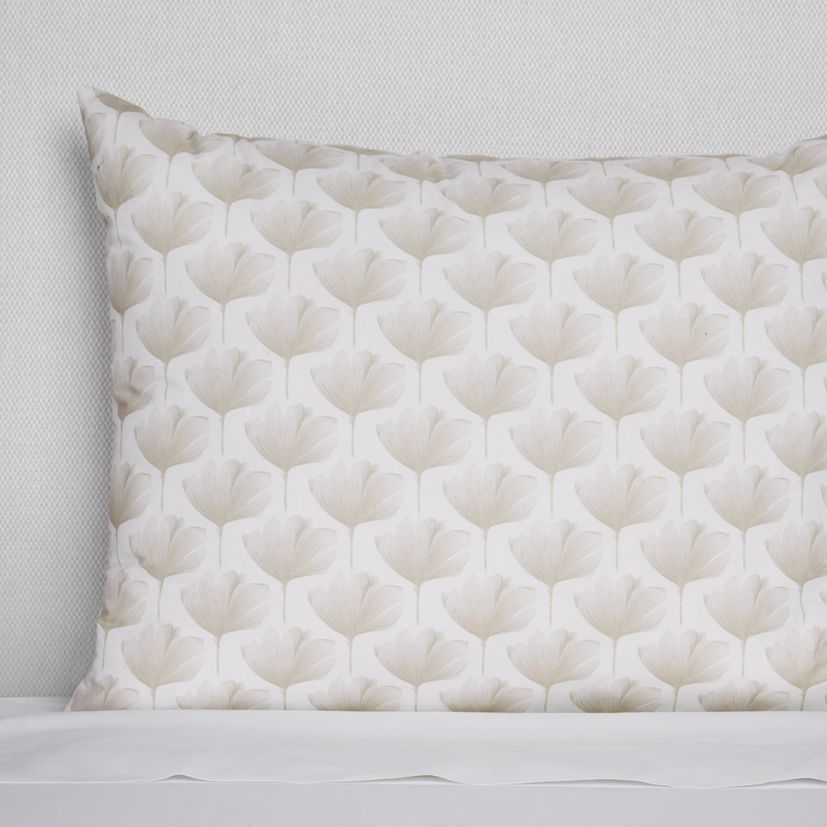 Sferra Edna Printed Gingko Leaf and Art Deco Reversible Pillow Sham ...
