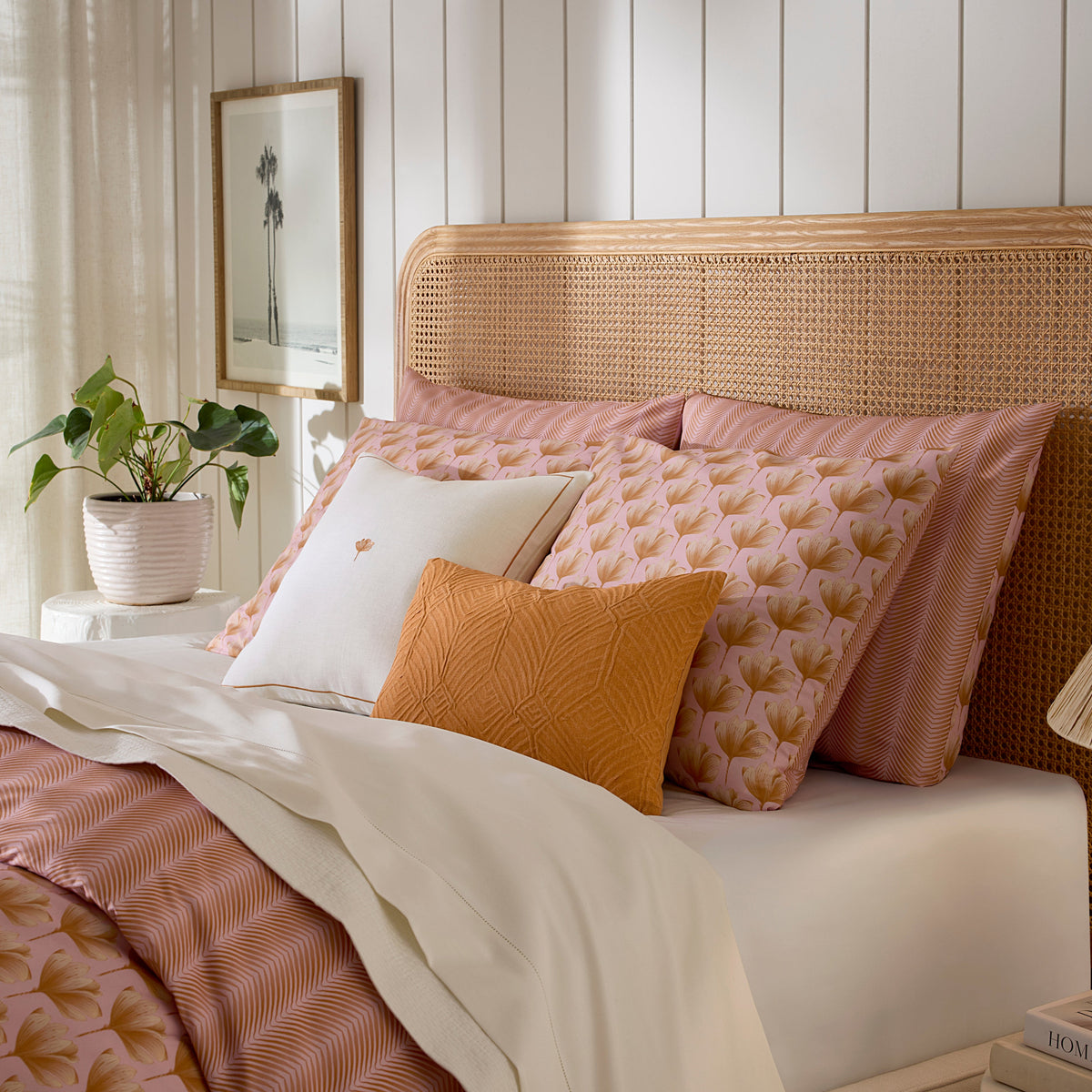 Sferra Edna Printed Gingko Leaf Duvet Covers + Shams – The Picket Fence