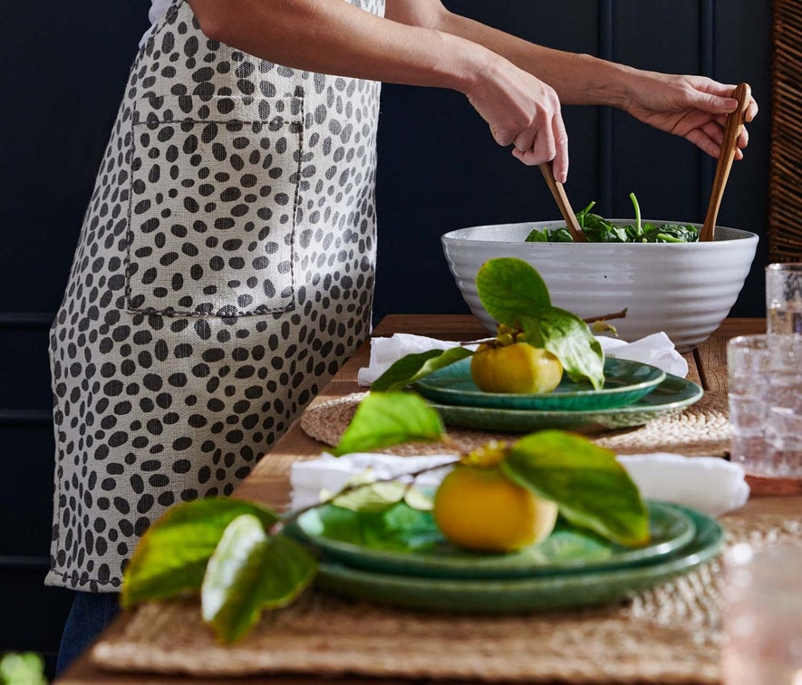 Blue Pheasant Felix Light Gray Apron – The Picket Fence