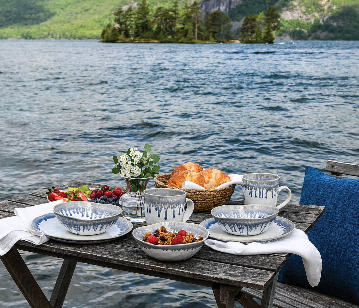 Simon Pearce Burlington Dinnerware, Pool – The Picket Fence