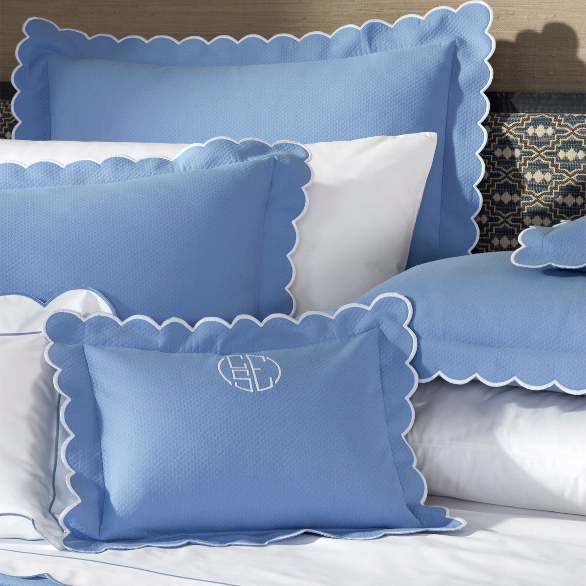 Matouk Diamond Pique Duvet Cover, Coverlet, Shams, Bed Skirt – The ...