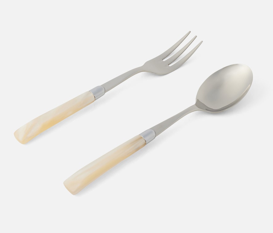 Blue Pheasant Colson Polished Silver/Ivory Serving Set – The Picket Fence