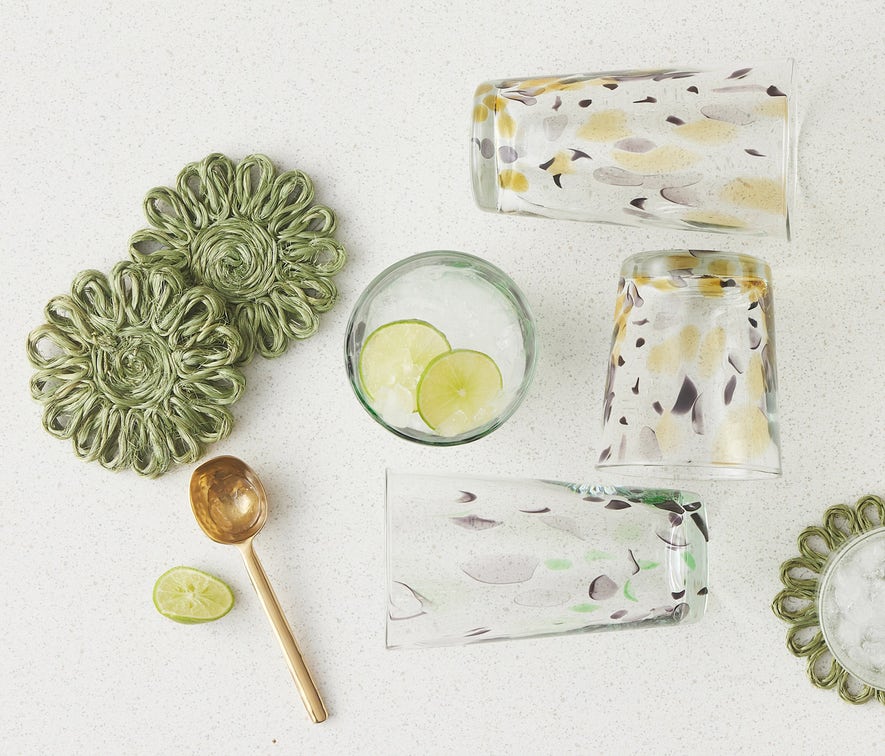 Blue Pheasant Seth Yellow Glassware – The Picket Fence