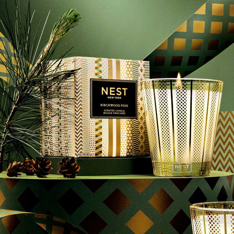NEST Birchwood Pine 3-Wick Candle – The Picket Fence