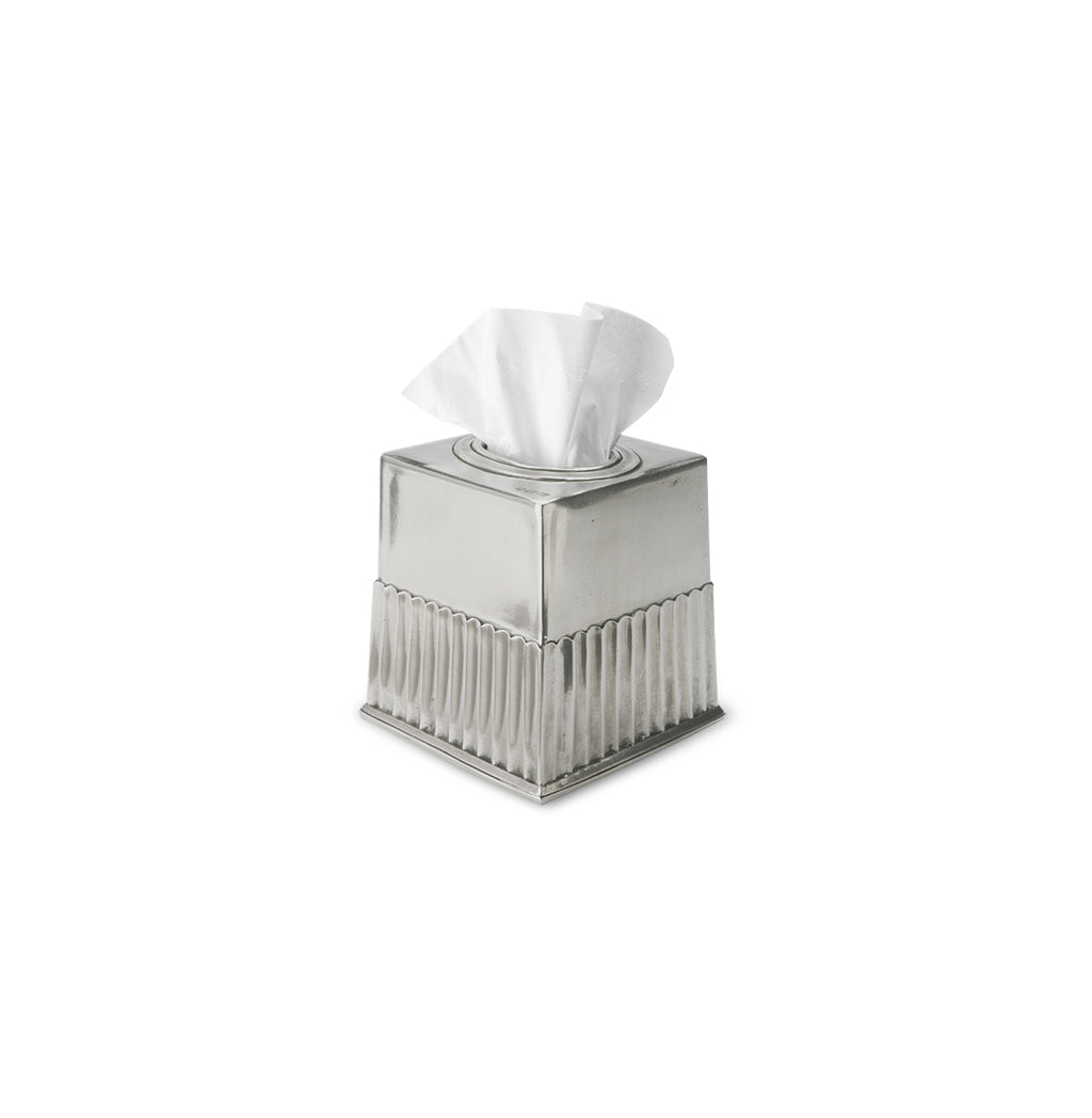 Match Pewter Impero Tissue Box Cover, Square – The Picket Fence