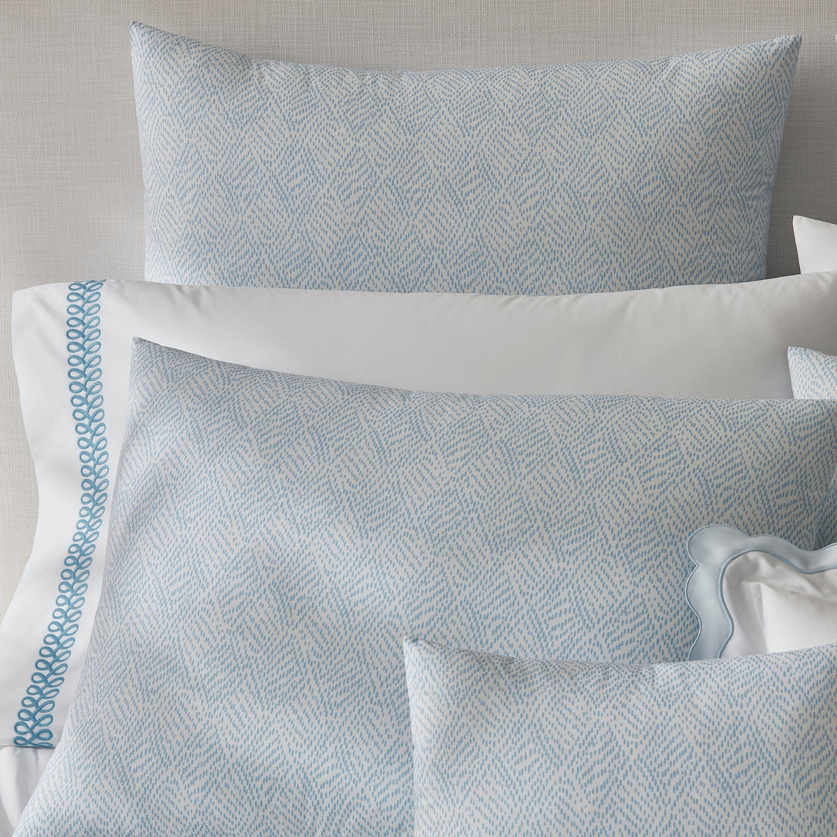 Matouk Duma Diamond Geometric Printed Quilted Sham – The Picket Fence