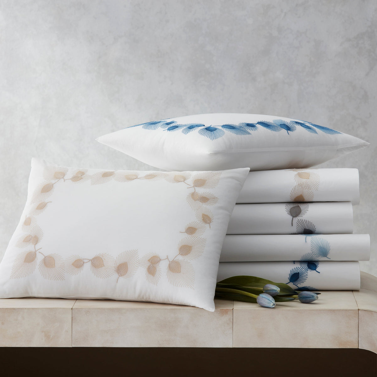 Matouk Embroidered Feather Sheets, Duvet Cover + Shams – The Picket Fence