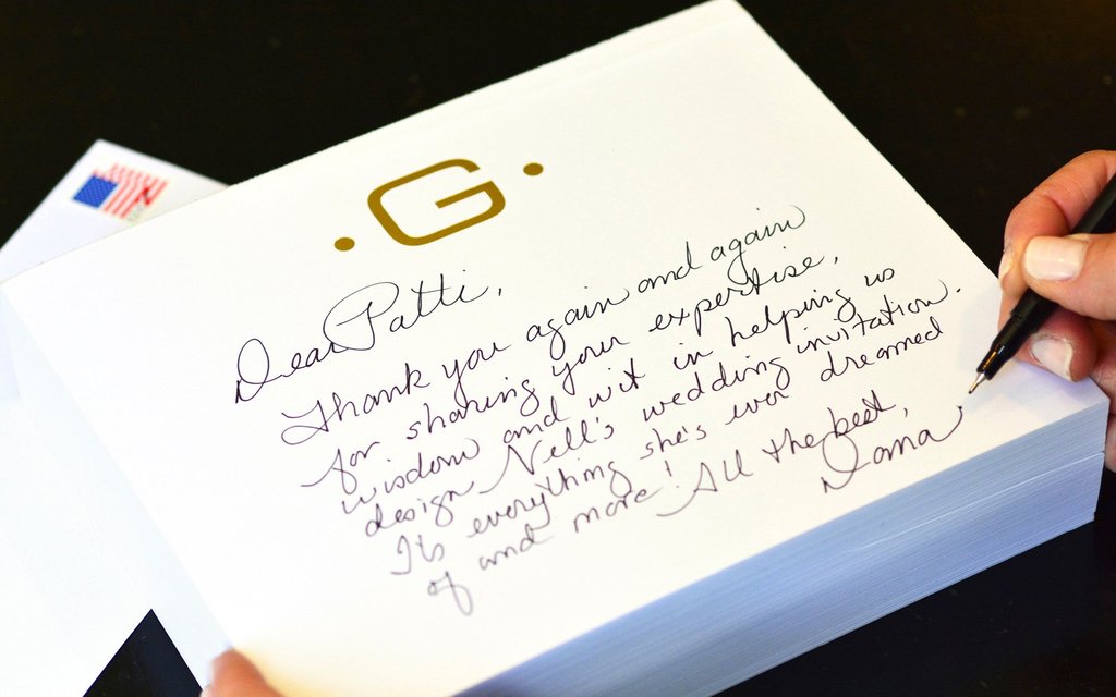 Black Ink Luxe Gold Initial Notepad – The Picket Fence